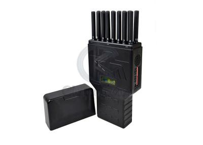 China Portable 16 Bands Cell Phone Signal Jammer Hidden Antenna WiFi 5G GPS LCD Display for sale