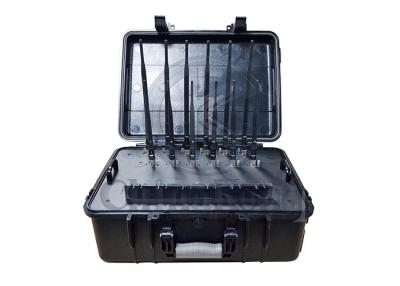 China Hidden 60 Meters Manpack Jammer High Power 5G Suitcase 12 Antennas for sale