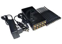 China 10 antennas Handheld Mobile Phone Jammer Wireless All In One Design block up to 20m for sale