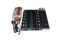 China DC 12V GPS Signal Jammer Mobile Phone WIFI LOJACK Signal Blocker 12 Antenans for sale