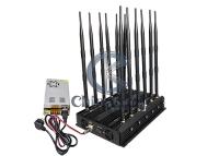 China DC 12V GPS Signal Jammer Mobile Phone WIFI LOJACK Signal Blocker 12 Antenans for sale