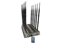 China 12 Antennas 80m 4G 5G Cell Phone Signal Jammer High Power for sale