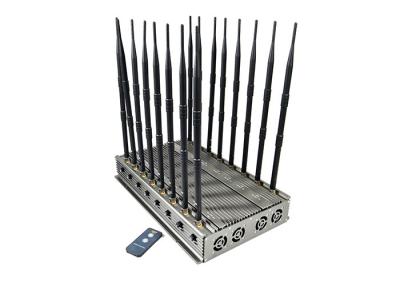 China High Power Mobile Phone Signal Jammer 16 Antennas 7 Cooling Fans 101 Watt For Prison for sale