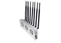 China 17W Cell Phone Signal Interrupter , 8 Antennas Device To Block Mobile Phone Signal for sale