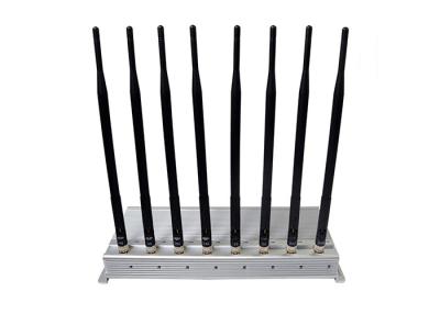 China 17W Cell Phone Signal Interrupter , 8 Antennas Device To Block Mobile Phone Signal for sale