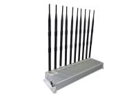 China 10 Bands 5G Signal Jamming Device Mobile Phone WIFI Shielding 2-30m Radius Range for sale