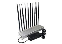 China 10 Bands 5G Signal Jamming Device Mobile Phone WIFI Shielding 2-30m Radius Range for sale