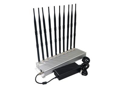 China 10 Bands 5G Signal Jamming Device Mobile Phone WIFI Shielding 2-30m Radius Range for sale