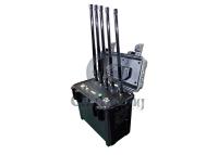 China Manpack Handheld Drone 300m Radius UAV Signal Blocker for sale