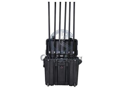 China Pelican Case 4 Cooling Fans 200W Drone Signal Jammer 2500MHz for sale