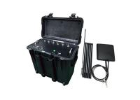 China Pelican Case 4 Cooling Fans 200W Drone Signal Jammer 2500MHz for sale