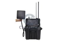 China Pelican Case 4 Cooling Fans 200W Drone Signal Jammer 2500MHz for sale