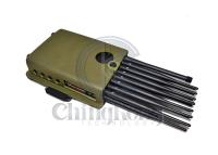 China 2dbi 16 Antennas 25m 5G Mobile Phone Jammer With Nylon Cover for sale
