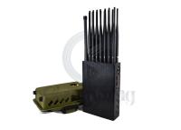 China 16 Watts Portable Signal Jammer 25m 16 Antennas WiFi GPS LOJACK for sale