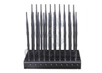China 20 Antennas 40m Mobile Phone Jammer For 5GLTE 4G GPS LOJACK for sale
