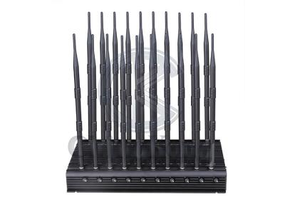 China 20 Antennas Cell Phone Signal Jammer AC220V Remote Control LORA lOJACK for sale