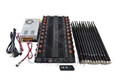 China LORA GPS Handheld Signal Jammer 5G 20 Antennas Remote Control AC110V for sale