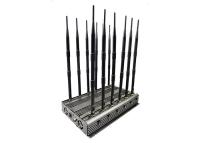 China 80 Meters 5G Signal Jammer 12 Omni Antennas Handheld Powerful for sale