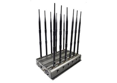 China 80 Meters 5G Signal Jammer 12 Omni Antennas Handheld Powerful for sale