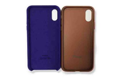 China Dark Blue Cell Phone Silicone Cases Apple Phone Protector Back Cover Case Top Copy for sale