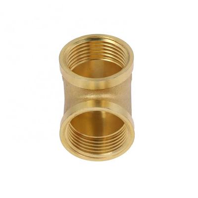 China Brass Double Male Straight Pipe Joint Water Gas Pipe Fittings for sale