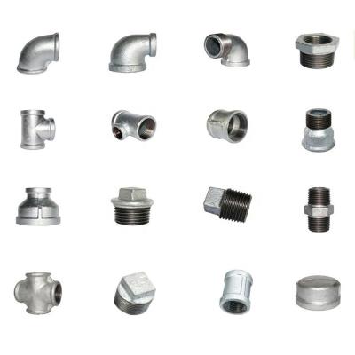 China Vintage Malleable Threaded Black Fittings DN 15 or 1/2'' Cast Iron Hardware Tee Fittings for Household Furniture for sale