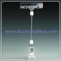 China Double End Advertising Poster Pop Display Clip Holder Clear for sale