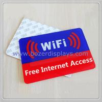 China Acrylic Free Wi-Fi Hotspot Signs for sale