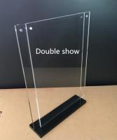 China Acrylic black bottom strong magnetic counter sign for sale