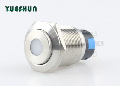 China Stainless Steel Latching Metal Push Button Switch , 12V 24V Automotive Push Button Switches for sale