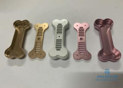China CNC Aluminum Alloy Bone Shaped Key U Disk Shells Colorful Anodized for sale