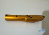 China Powder Coating Brass Cnc Machining Carved Retro Patterned Door Handle Oem for sale