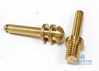 China Tin Plated Brass CNC Machining 3 Axis Electroplating CNC Machined Parts For Valves for sale