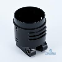China Scooter Shock Absorber Connecting Sleeve CNC Turned Aluminum Black Anodized for sale