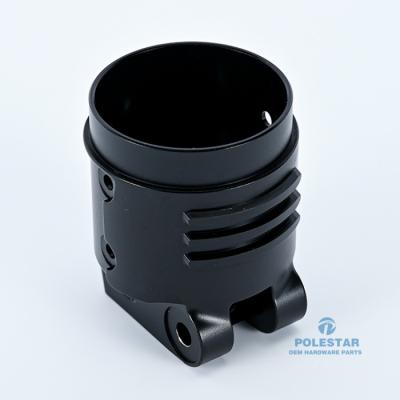 China Scooter Shock Absorber Connecting Sleeve CNC Turned Aluminum Black Anodized for sale