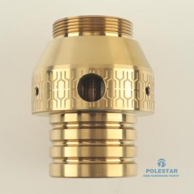 China C36000 Nickel Plated Brass CNC Machined Showerhead Adapters Rapid Prototypes for sale