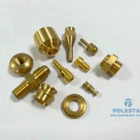 China Nickel Plated Brass CNC Machined Parts For Faucets Pipe Joints And Water Valves for sale