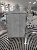 China Heavy Capacity Baffle Big Bag 1000kg Top Filling Skirt Flat Bottom Packing Storage Feeds And Agriculture Goods for sale