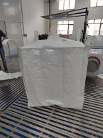 China Heavy Capacity Baffle Big Bag 1000kg Top Filling Skirt Flat Bottom Packing Storage Feeds And Agriculture Goods for sale