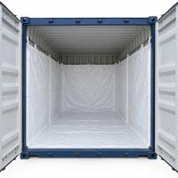 China Four Panel Container Liner Bags With Full Open Top For Grain And Seed Bulk Transportation for sale