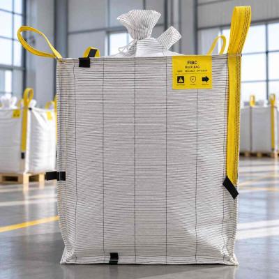China Conductive Bulk Bags With Reinforced Sewing Structure For Chemical Powder Transportation for sale