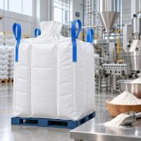 China Q Type Food Grade Bulk Bags For Dry Food Powder With Form Stable Design for sale
