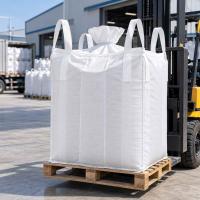 China Palletized Powder Transport Baffle FIBC Bag With Four-Loop Top-Fill for sale