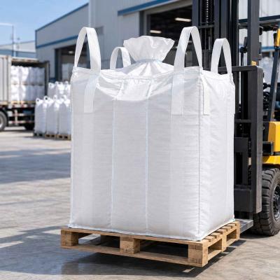 China Palletized Powder Transport Baffle FIBC Bag With Four-Loop Top-Fill for sale