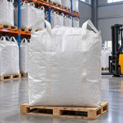 China 160gsm Coated Fertilizer FIBC Bag With 4 Internal Baffles For Bulk Packaging for sale