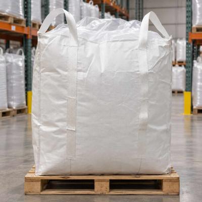 China 180 GSM UV-Stabilized Silica Fume FIBC Bulk Bag With Inner Liner for sale