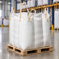 China Four Loop Baffle Urea Bulk Bag 1000kg Coated PP Structure For Fertilizer Packaging for sale