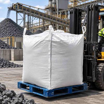 China Custom Mineral Fibc Bulk Bag With Side-Seam Lifting Loops For Ore Handling for sale