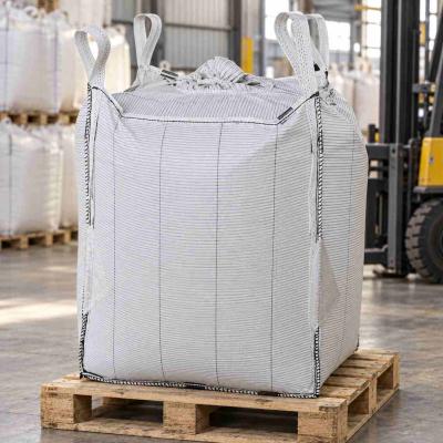 China 180 G/M² Uncoated Mineral FIBC Bulk Bag With ≥1600 N Fabric Strength For Dry Materials for sale