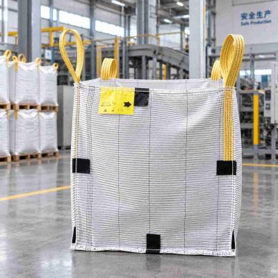 China 180 G/M² FIBC Fabric Mineral FIBC Bulk Bag With Four-Loop Side-Seam Design for sale